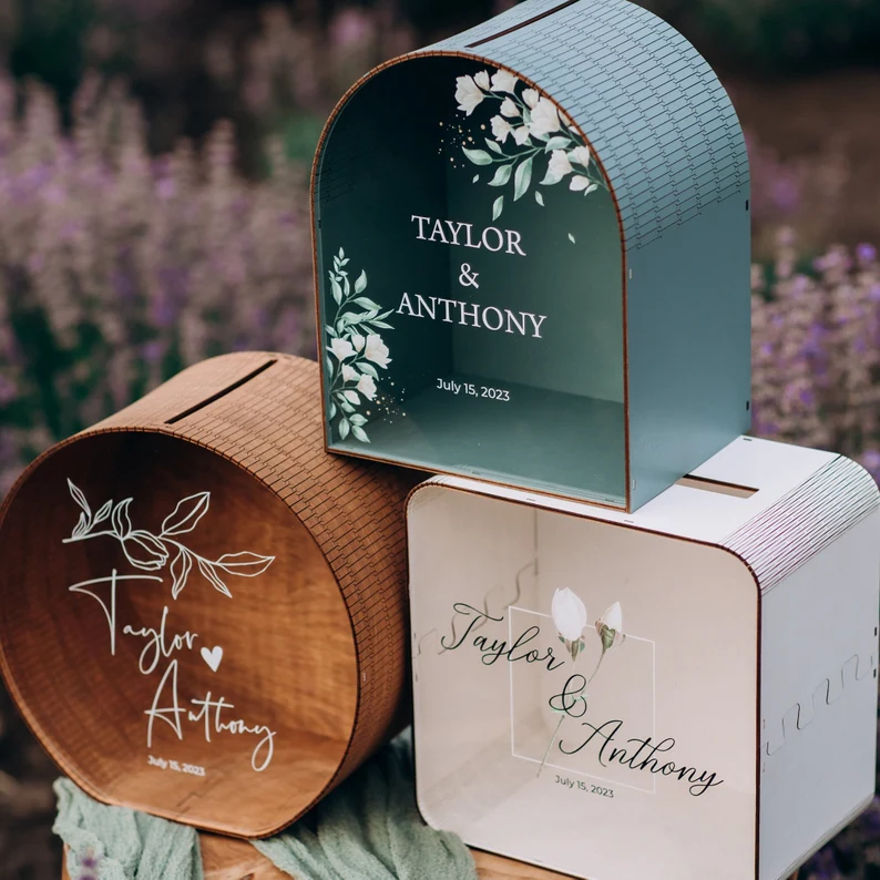 This Unique Wedding Card Box Is a Beautiful Decor Item