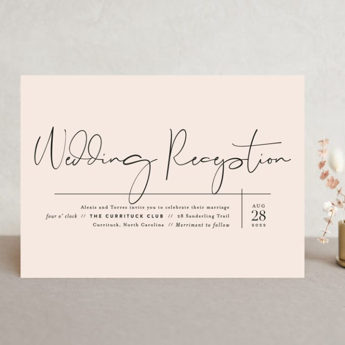 Reception-Only Wedding Invites: How to Word Them Properly