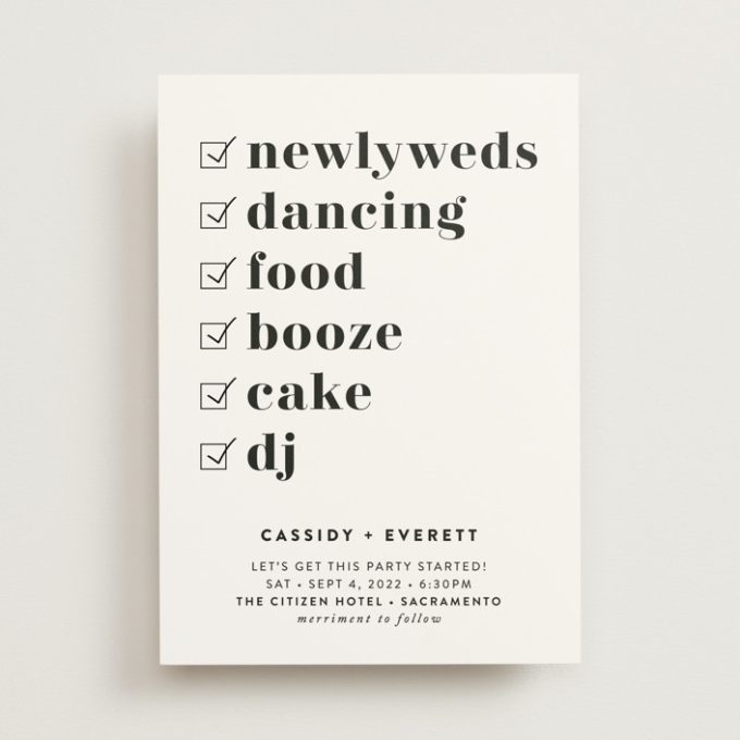 Reception-Only Wedding Invites: How to Word Them Properly