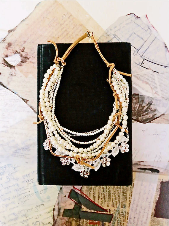 Pearl Statement Necklaces Bridal | Emmaline Bride