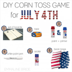 How to DIY Corn Toss Game Board