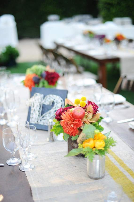 DIY Nail String Table Number Idea