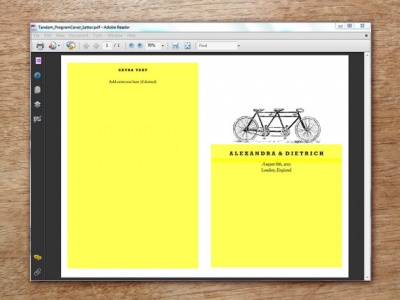 Ceremony Program Printable for Instant Download