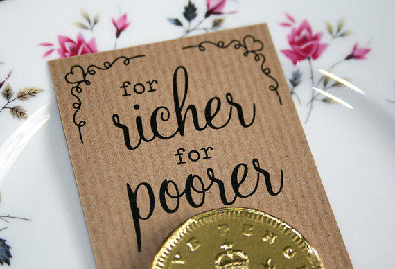 For Richer For Poorer Favors for Weddings | Emmaline Bride