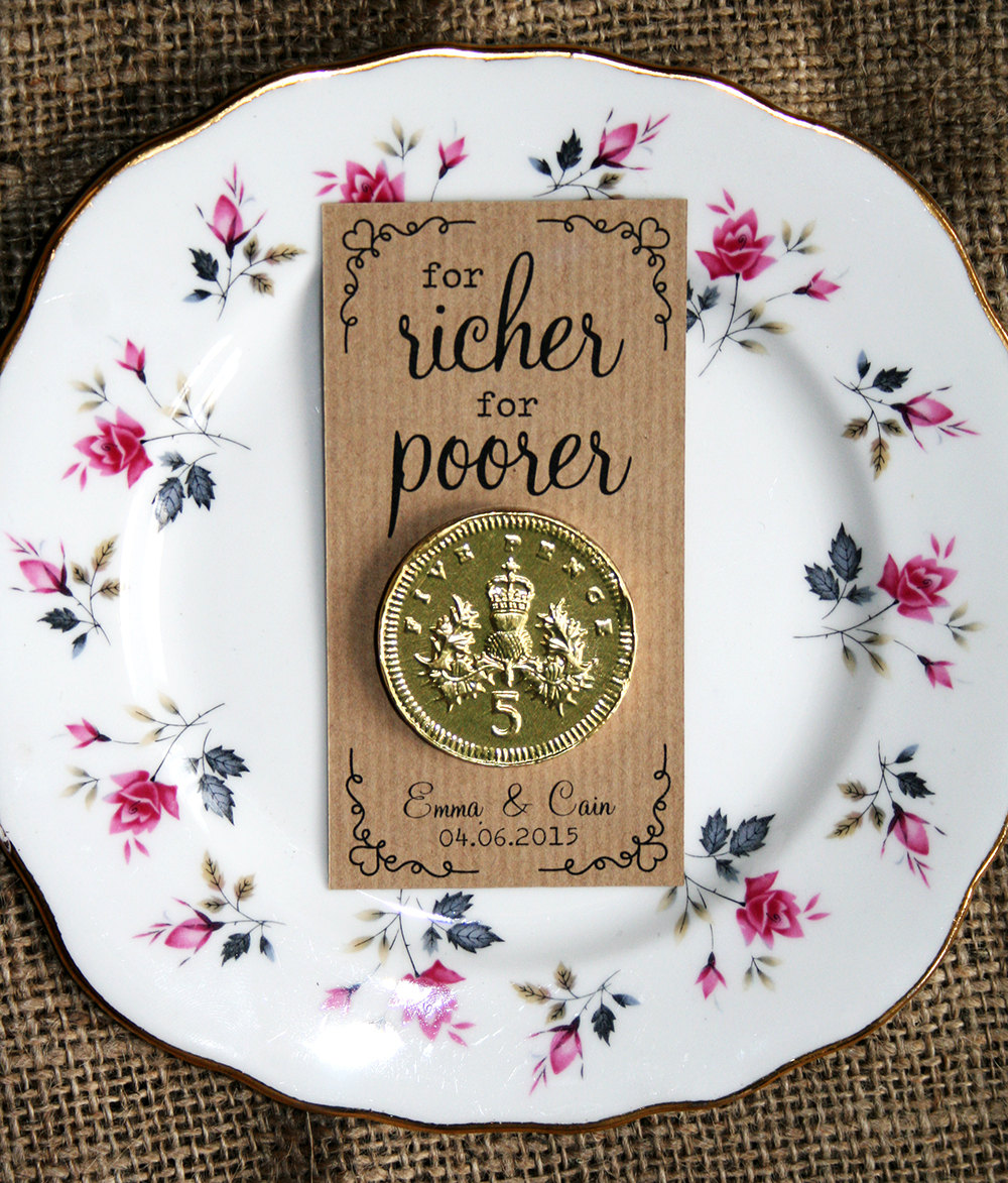 For Richer For Poorer Favors for Weddings | Emmaline Bride