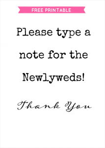 Typewriter Themed Wedding Ideas and Decor PLUS Free Printable