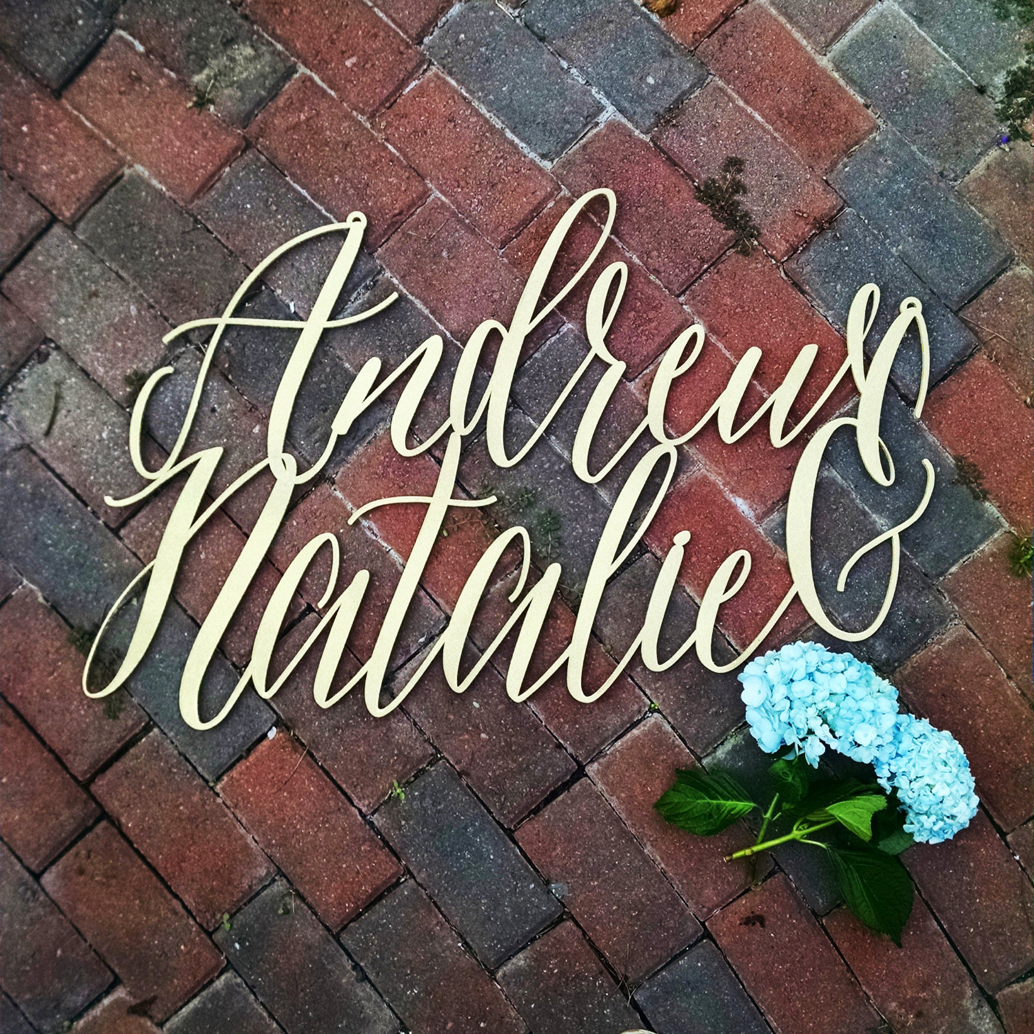 Large Wooden Name Signs → Decor Idea | Emmaline Bride