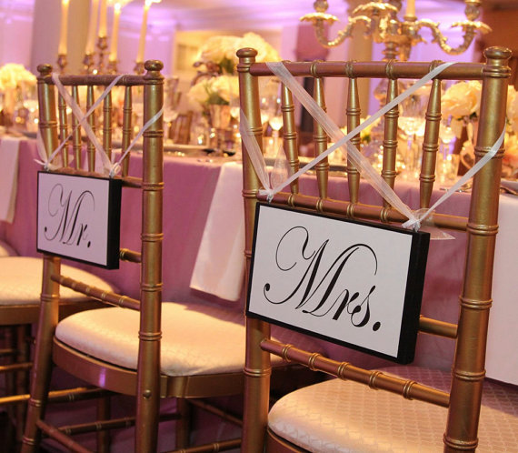 Why You Really Need Chair Signs for Bride and Groom Seats
