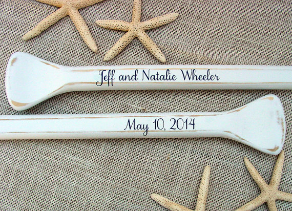 Guest Book Paddles - Beach Wedding | Emmaline Bride®