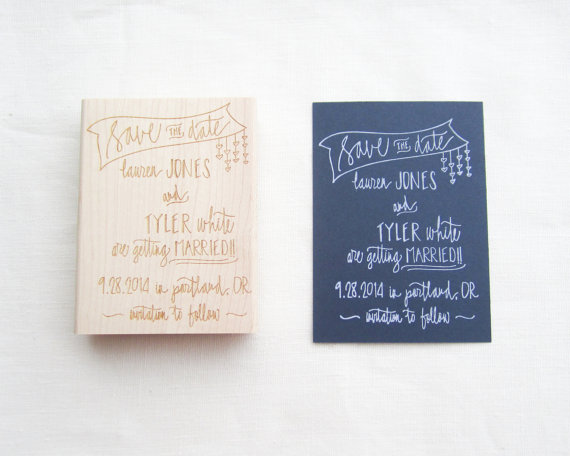 Custom Stamps for DIY Wedding Projects | Emmaline Bride Wedding Blog