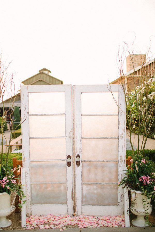 14 Most Beautiful Ceremony Backdrops Using Doors