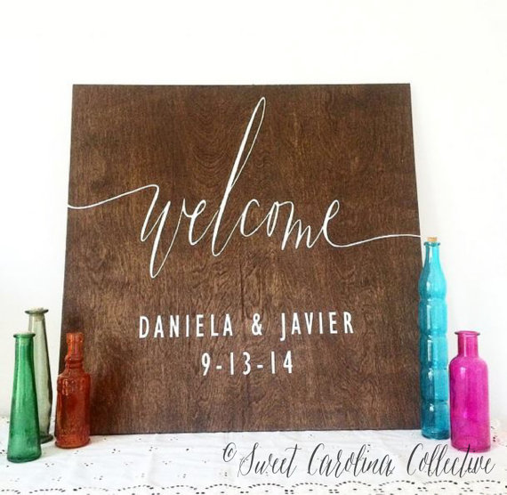 Wedding Welcome Sign to Greet Your Guests