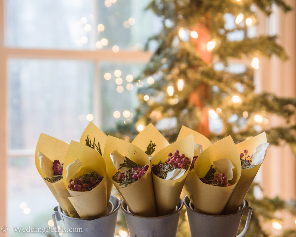 Winter Wedding Confetti -- #HANDMADEADAY | Emmaline Bride Wedding Blog