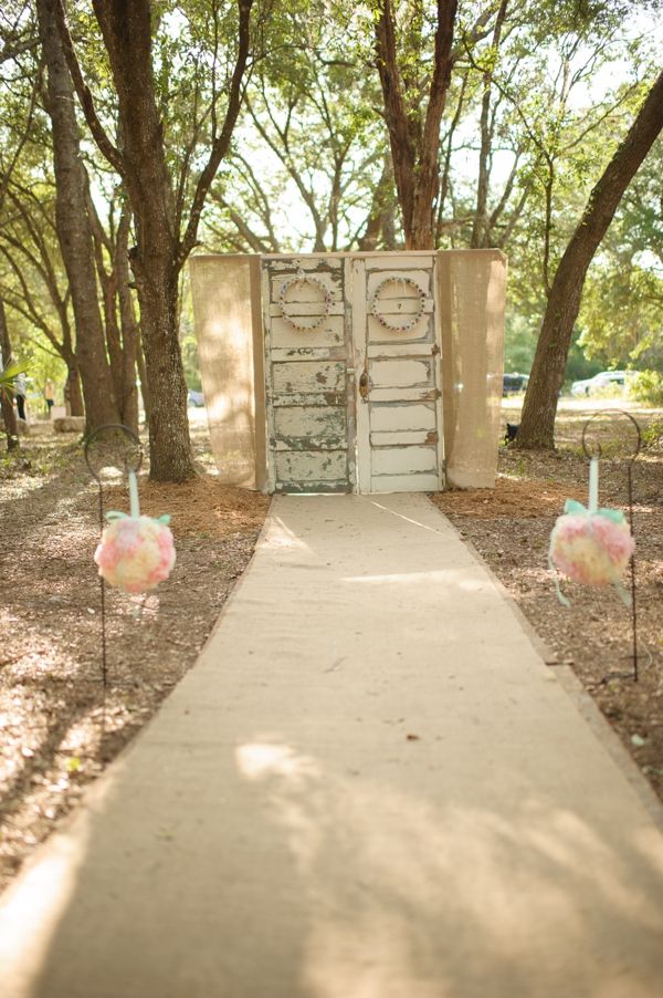 14 Most Beautiful Ceremony Backdrops Using Doors